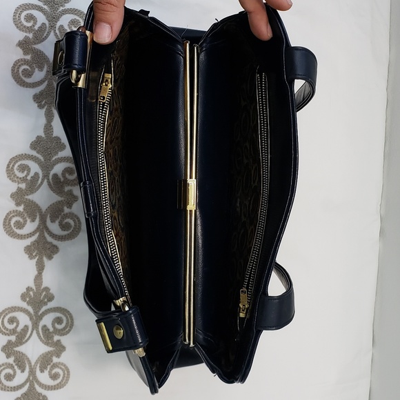 Bags | Vintage Dark Blue Handbag | Poshmark